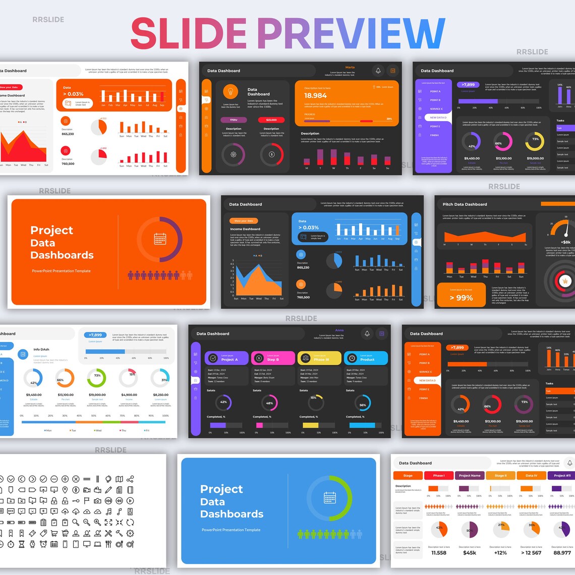 Project Data Infographic Powerpoint Template Best Powerpoint Template ...