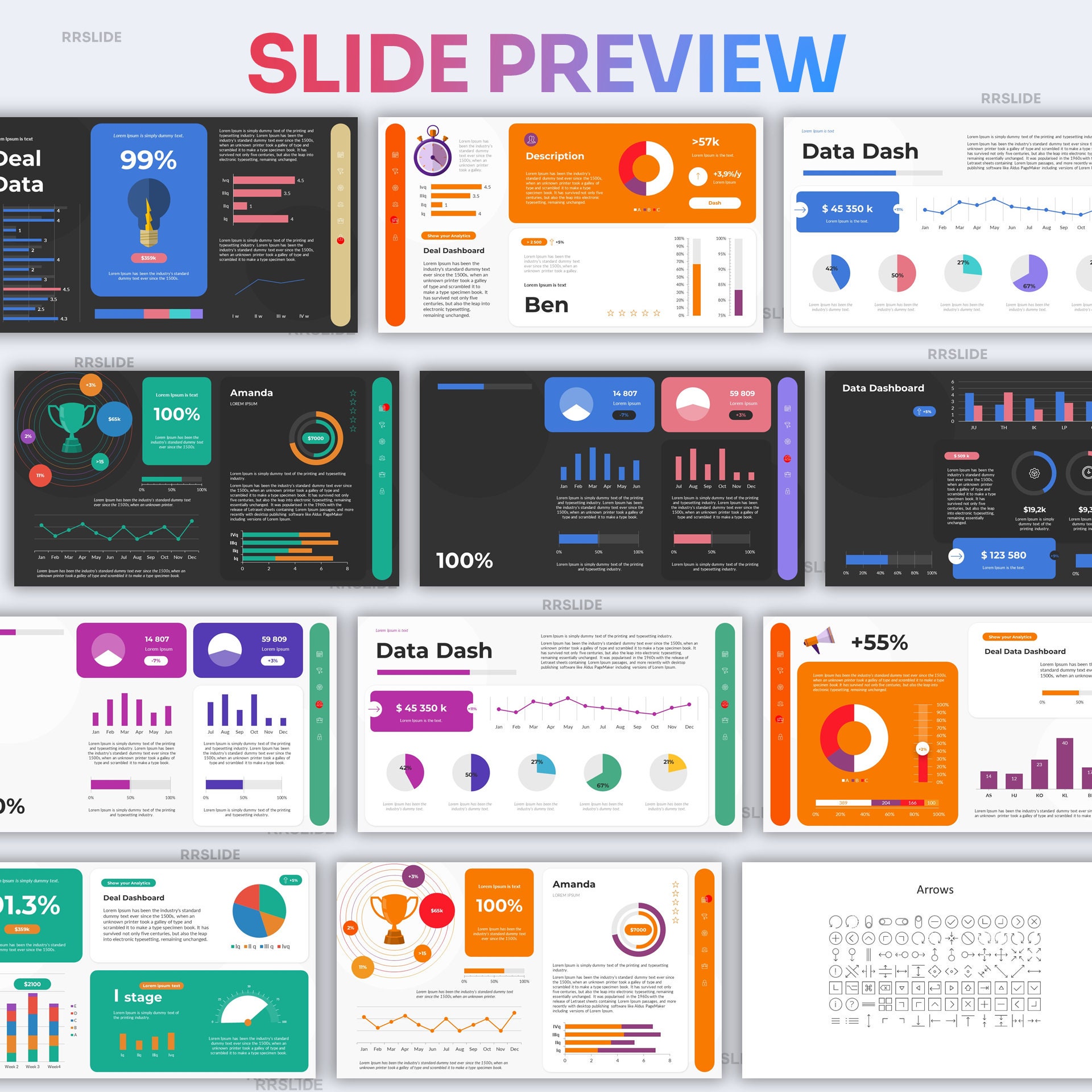 Deal Data Infographic Powerpoint Template Best Powerpoint Template ...