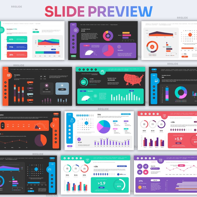 Data Dashboards Infographic Powerpoint Template | Best Powerpoint ...