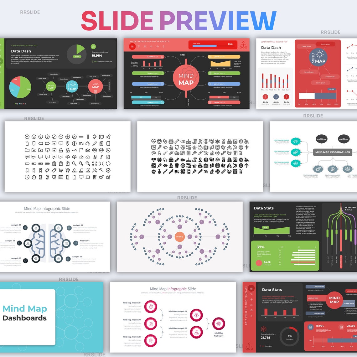 Mind Map Infographic Powerpoint Template | Best Powerpoint Template ...