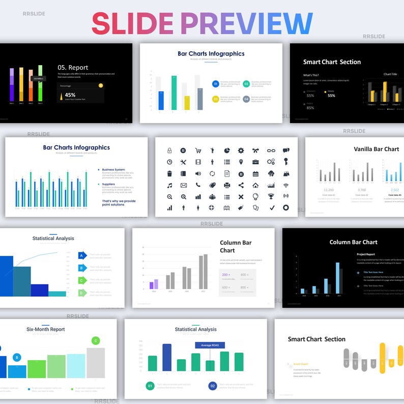Bar Charts Infographic Powerpoint Template | Best Powerpoint Template ...
