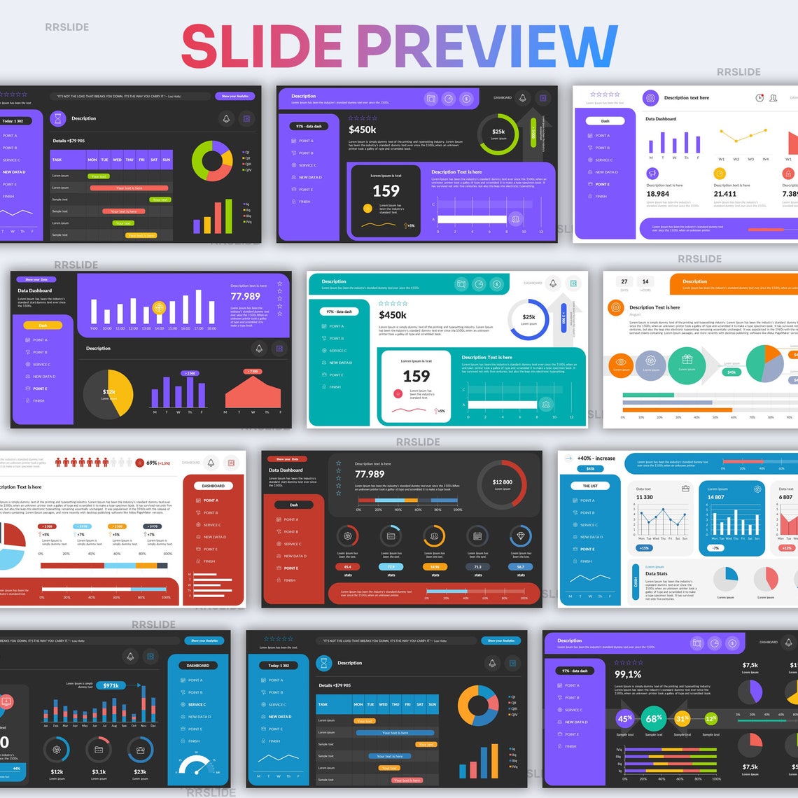 Dynamic Data Infographic Powerpoint Template | Best Powerpoint Template ...