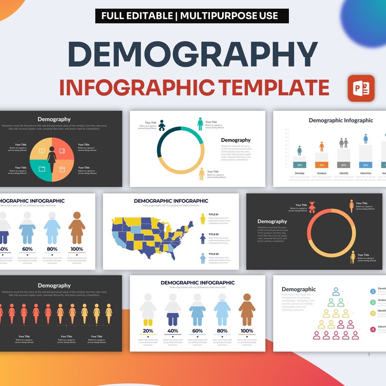 Demography Infographic Powerpoint Template Best Powerpoint Template ...