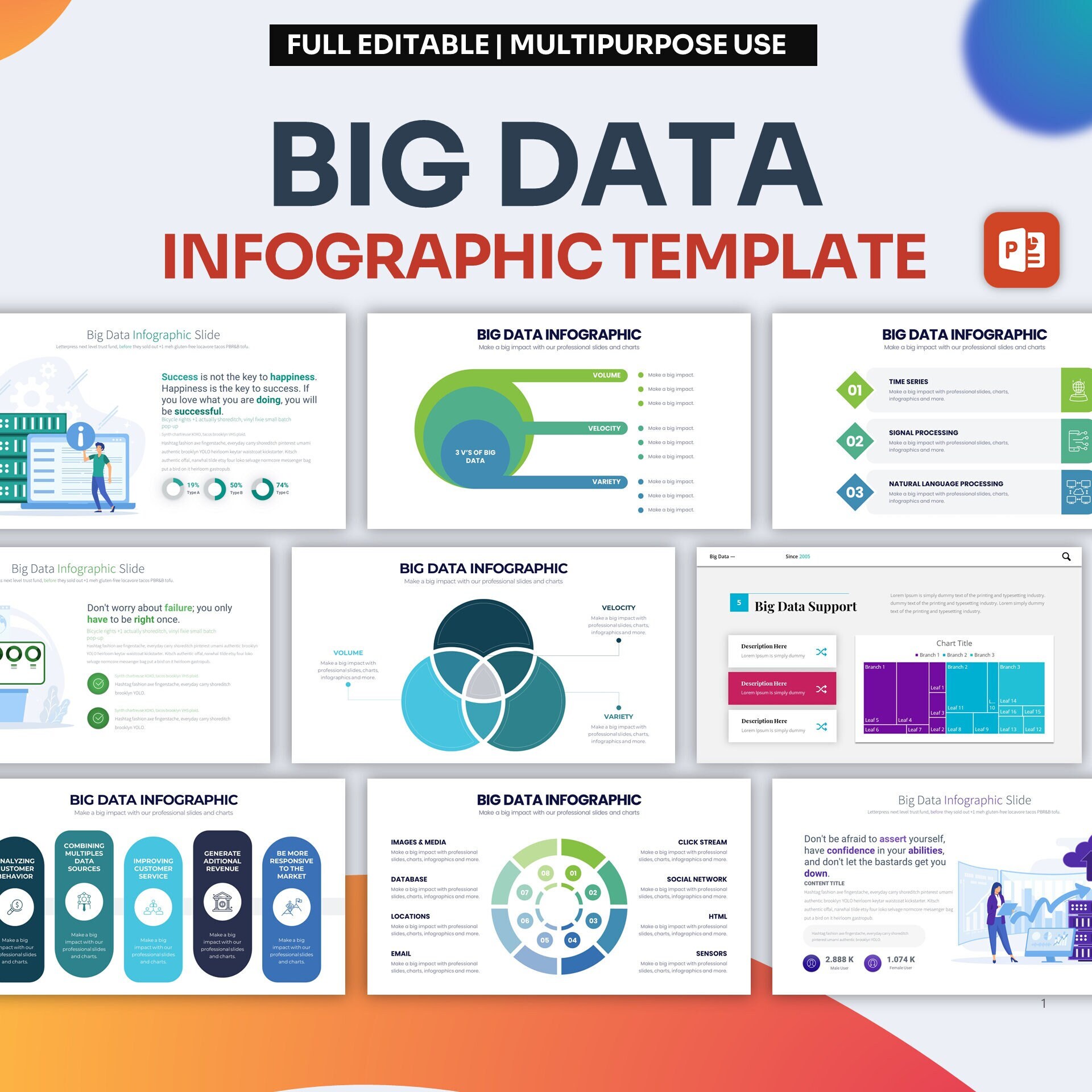 Big Data Slides Infographic Powerpoint Template | Best Powerpoint ...