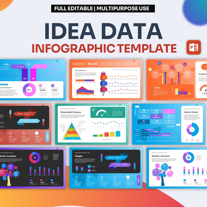 Idea Data Infographic Powerpoint Template | Best Powerpoint Template ...