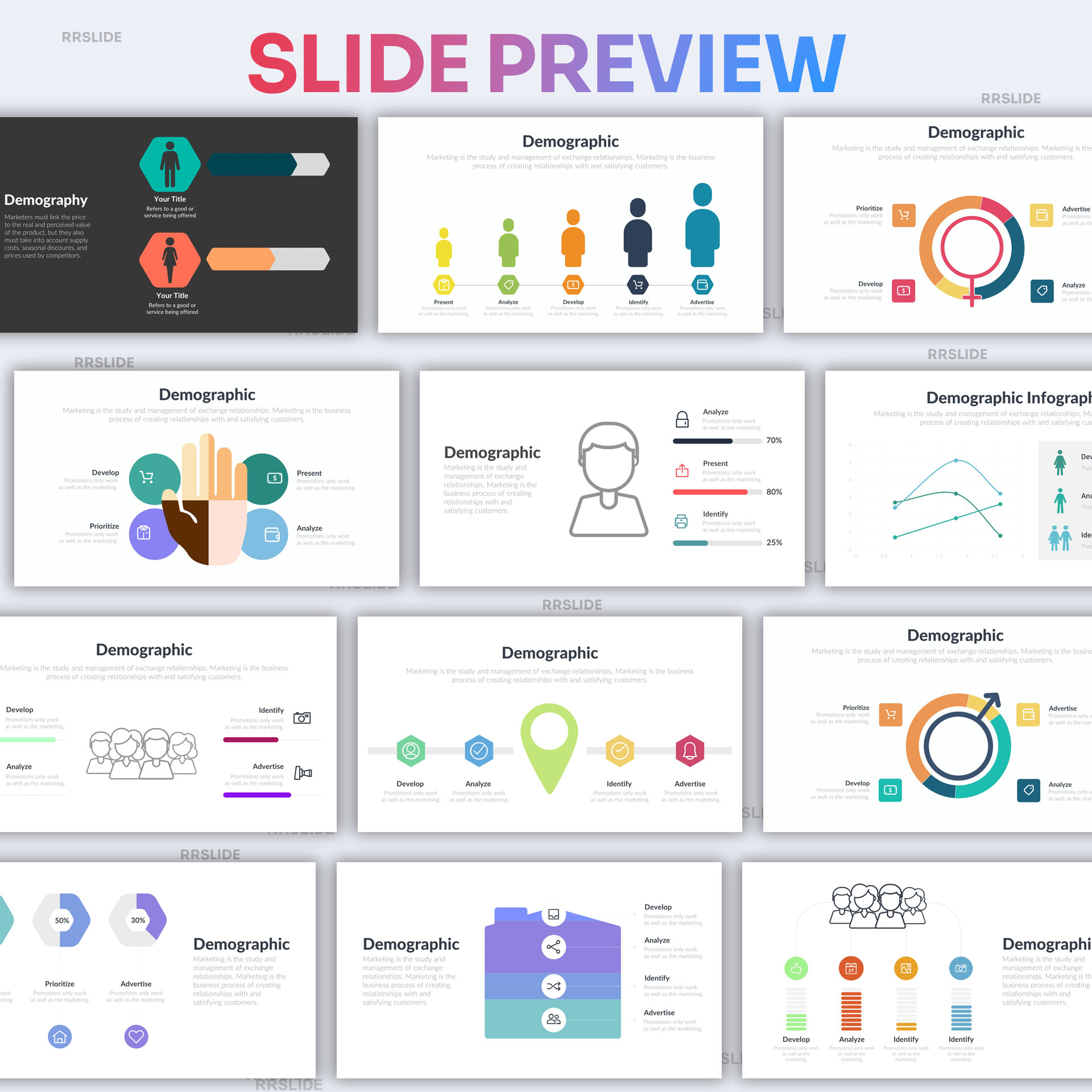 Demography Infographic Powerpoint Template | Best Powerpoint Template ...