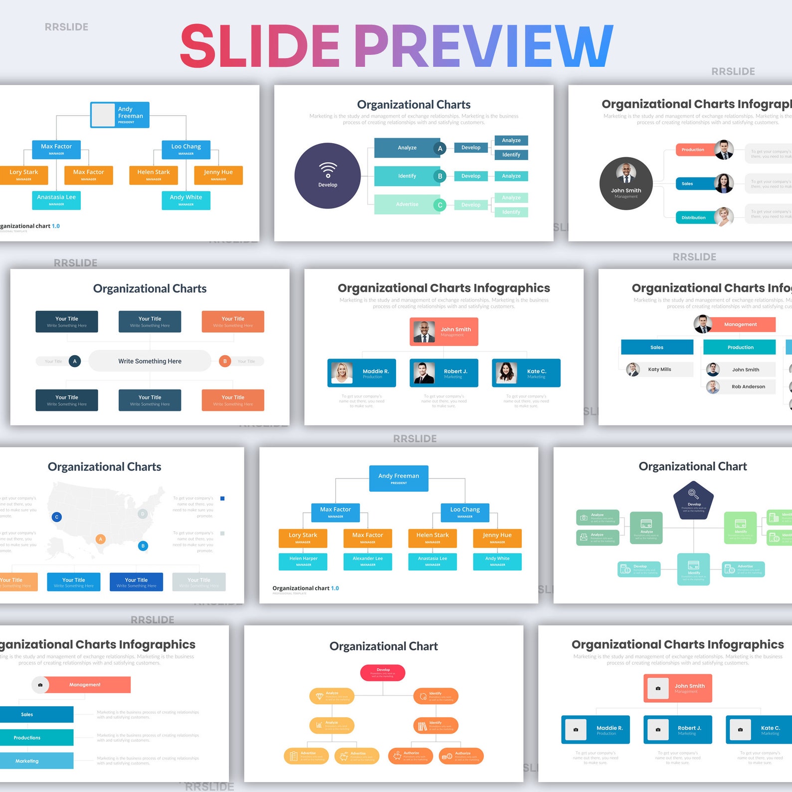 Organizational Charts Infographic Powerpoint Template | Best Powerpoint ...