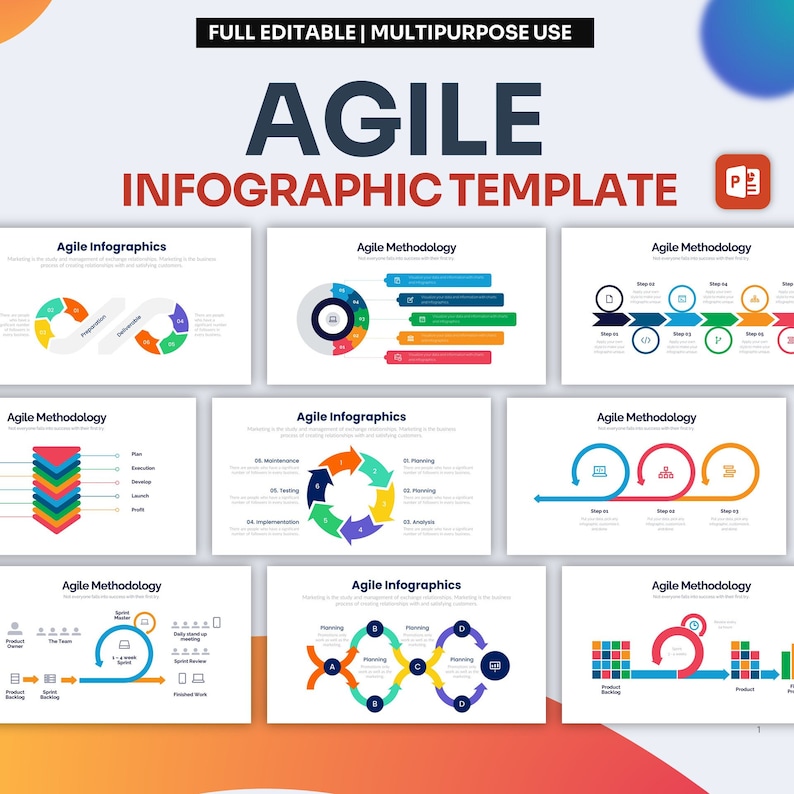 Agile Infographic Powerpoint Template | Best Powerpoint Template, Easy ...