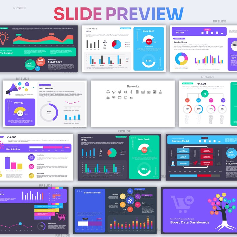 Boost Data Infographic Powerpoint Template | Best Powerpoint Template ...