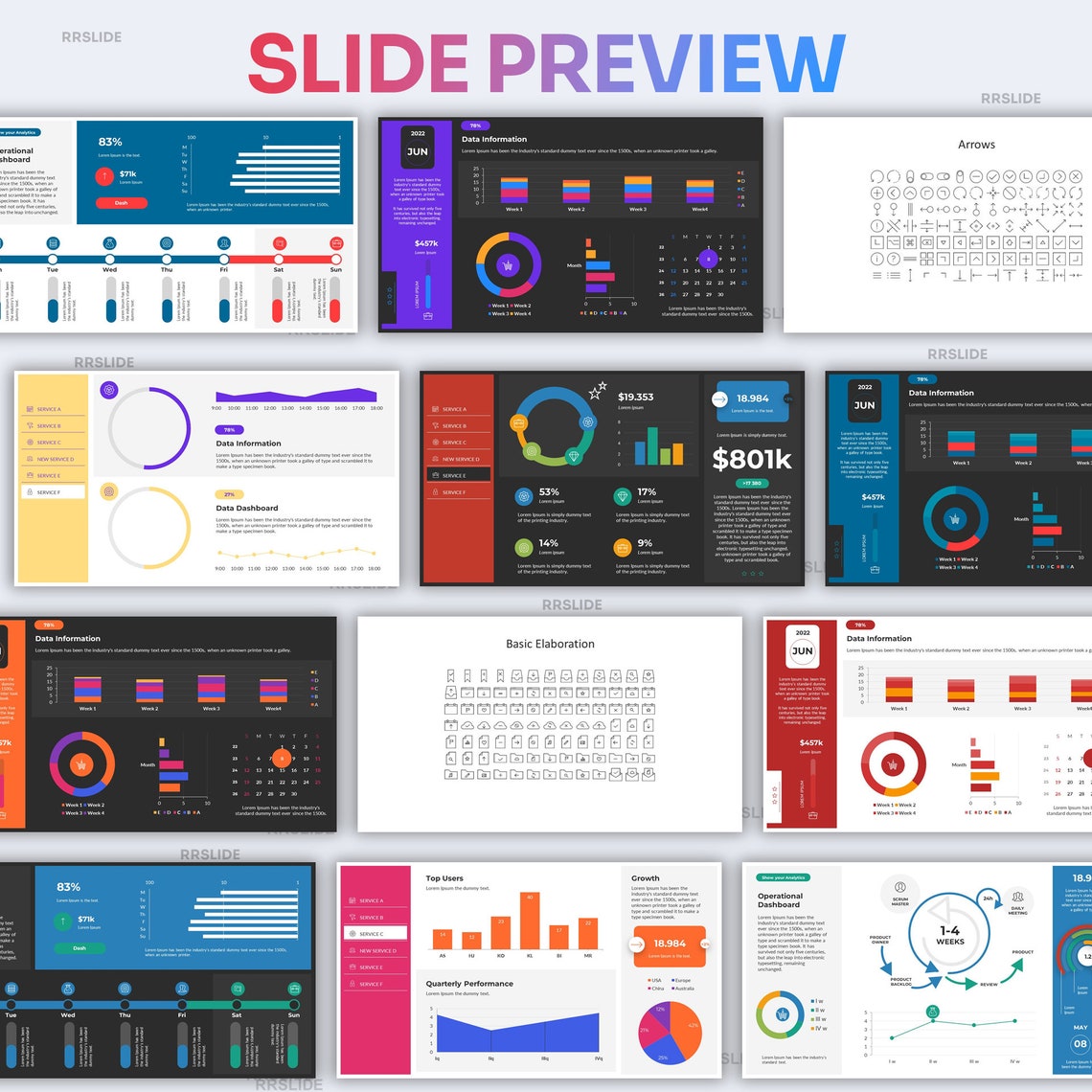 Operational Data Infographic Powerpoint Template | Best Powerpoint ...