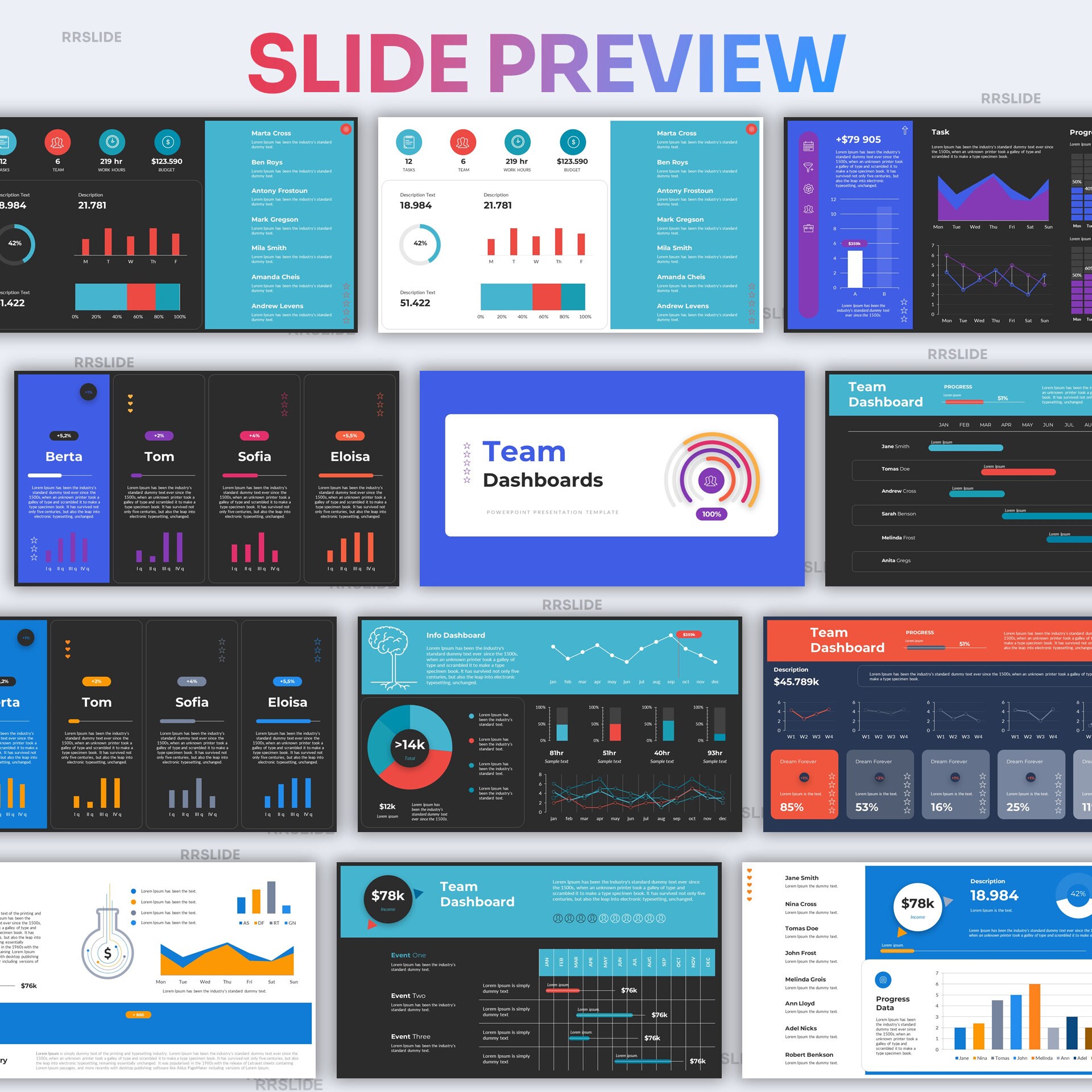 Team Data Infographic Powerpoint Template Best Powerpoint Template ...