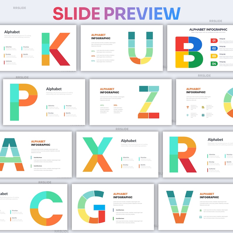 Alphabet Infographic Powerpoint Template | Best Powerpoint Template ...