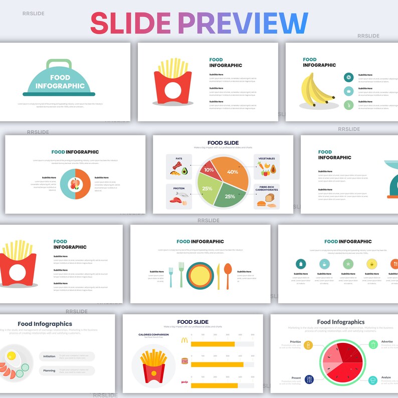 Food Infographic Powerpoint Template | Best Powerpoint Template, Easy ...