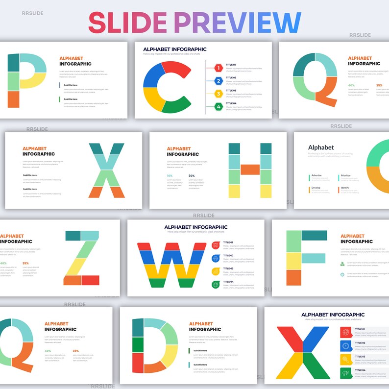 Alphabet Infographic Powerpoint Template | Best Powerpoint Template ...