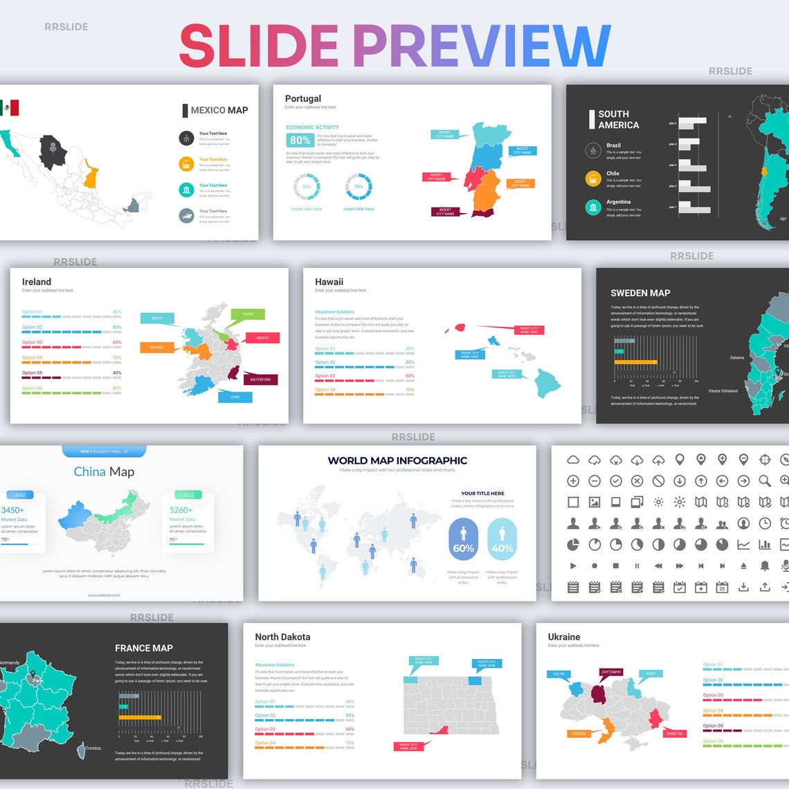 World Map Infographic Powerpoint Template Best Powerpoint Template ...