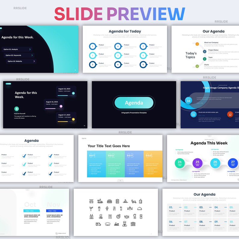 Agenda Infographic Powerpoint Template | Best Powerpoint Template, Easy ...