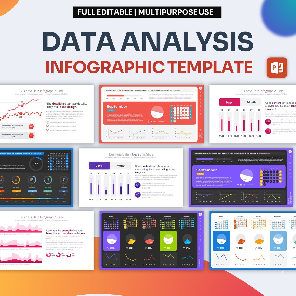 Data Analysis Infographic Powerpoint Template | Best Powerpoint ...