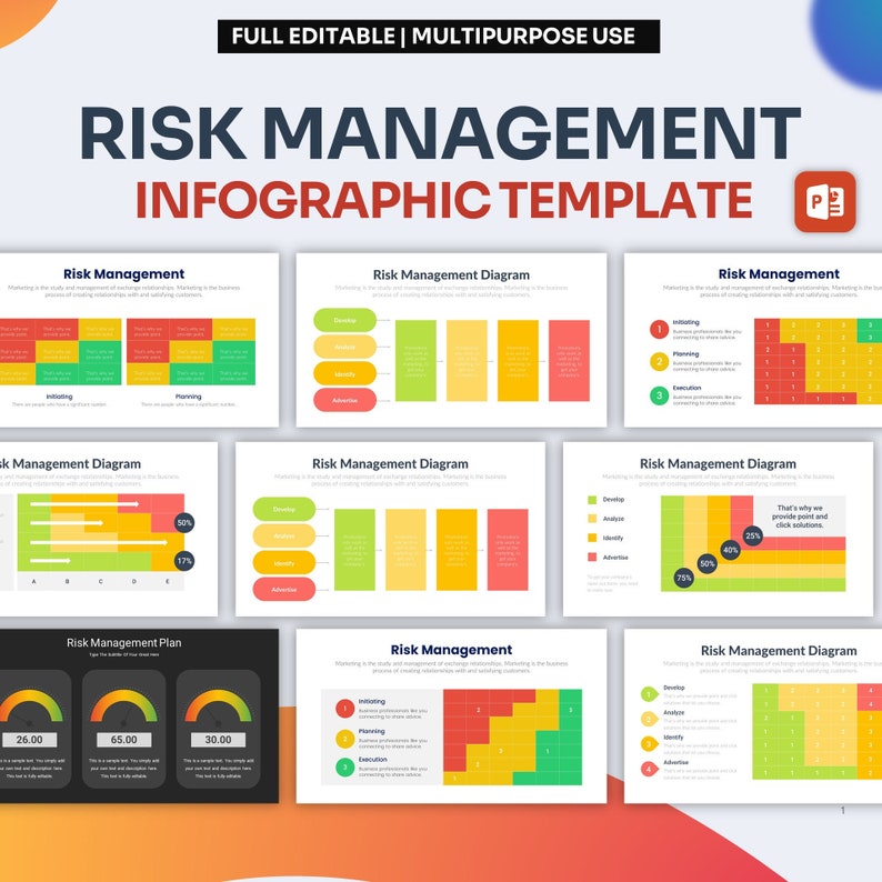Risk Management Infographic Powerpoint Template | Best Powerpoint ...