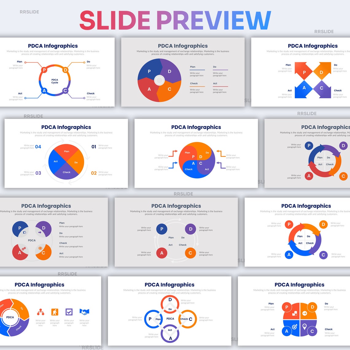 PDCA Cycle Infographic Powerpoint Template | Best Powerpoint Template ...