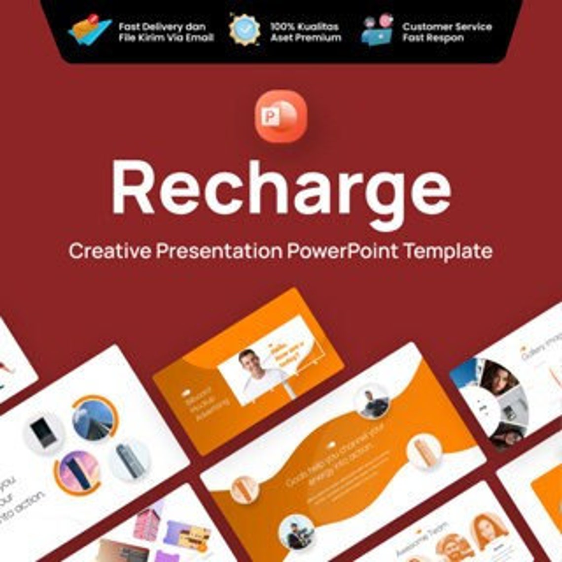 Recharge Animated Creative Powerpoint Presentation Template - Etsy