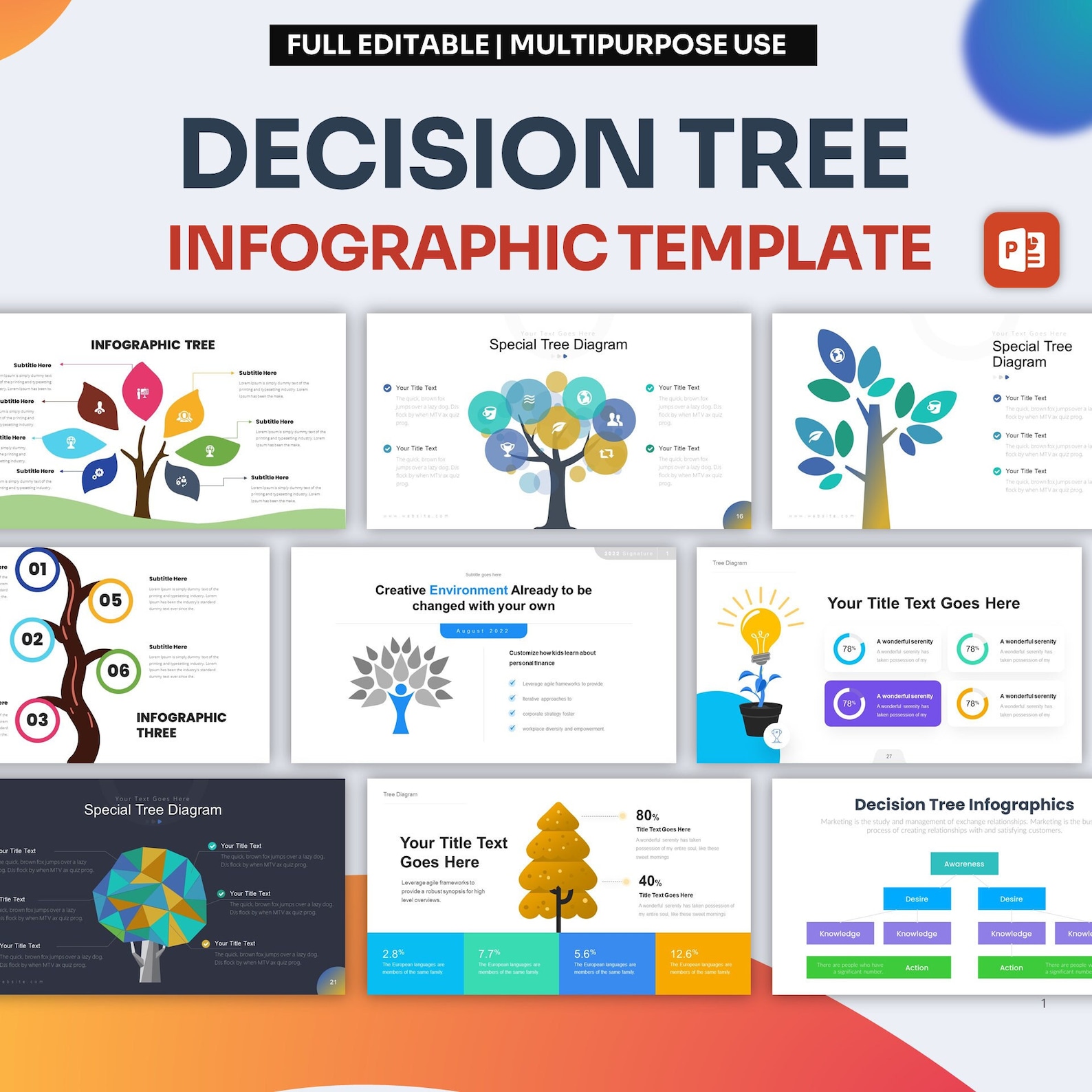 Decision Tree Infographic Powerpoint Template | Best Powerpoint ...