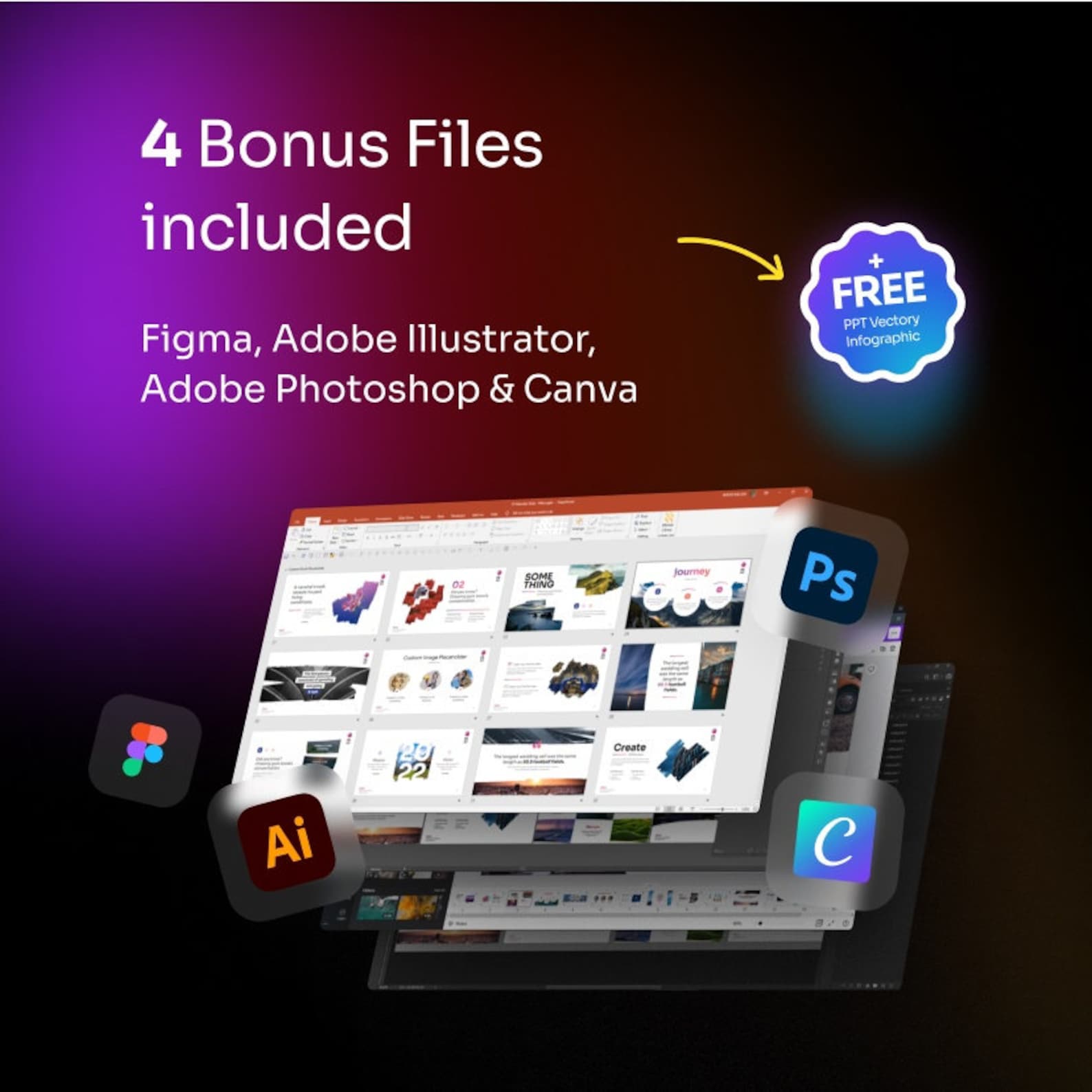 Monster Slides Premium Powerpoint Presentation Template - Etsy