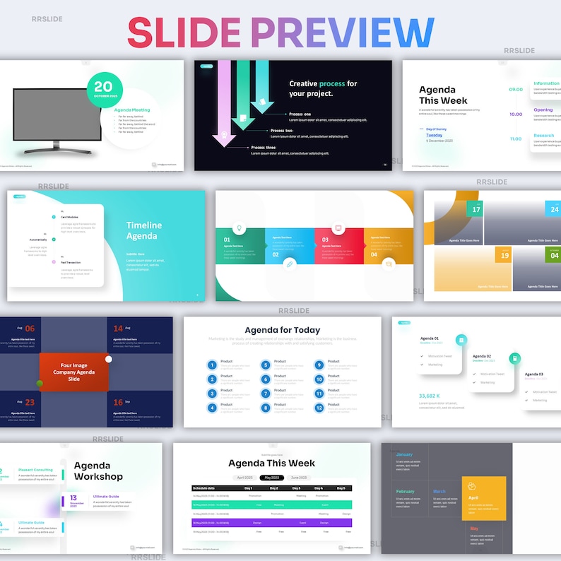 Agenda Infographic Powerpoint Template | Best Powerpoint Template, Easy ...