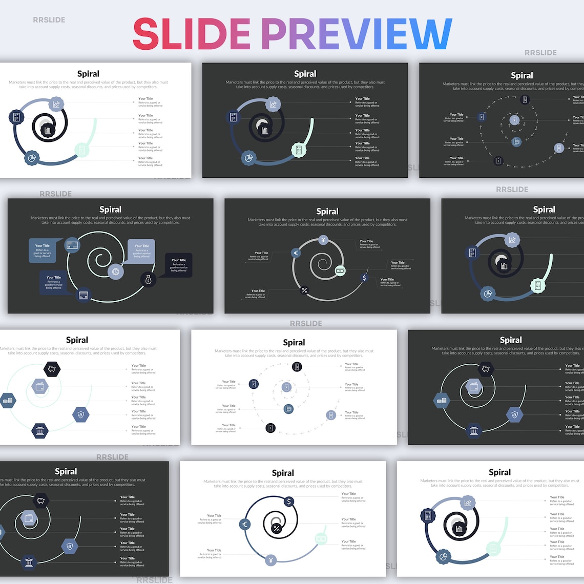 Spiral Infographic Powerpoint Template | Best Powerpoint Template, Easy ...