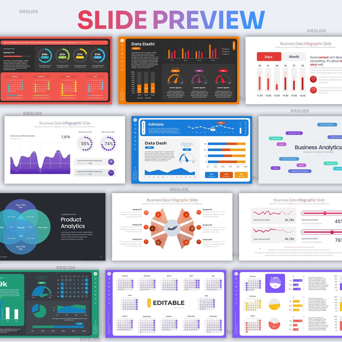 Data Analysis Infographic Powerpoint Template | Best Powerpoint ...