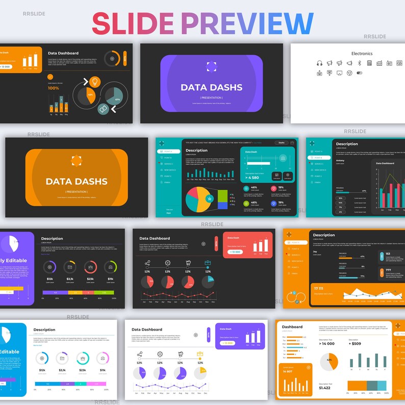 Data Visual Infographic Powerpoint Template | Best Powerpoint Template ...