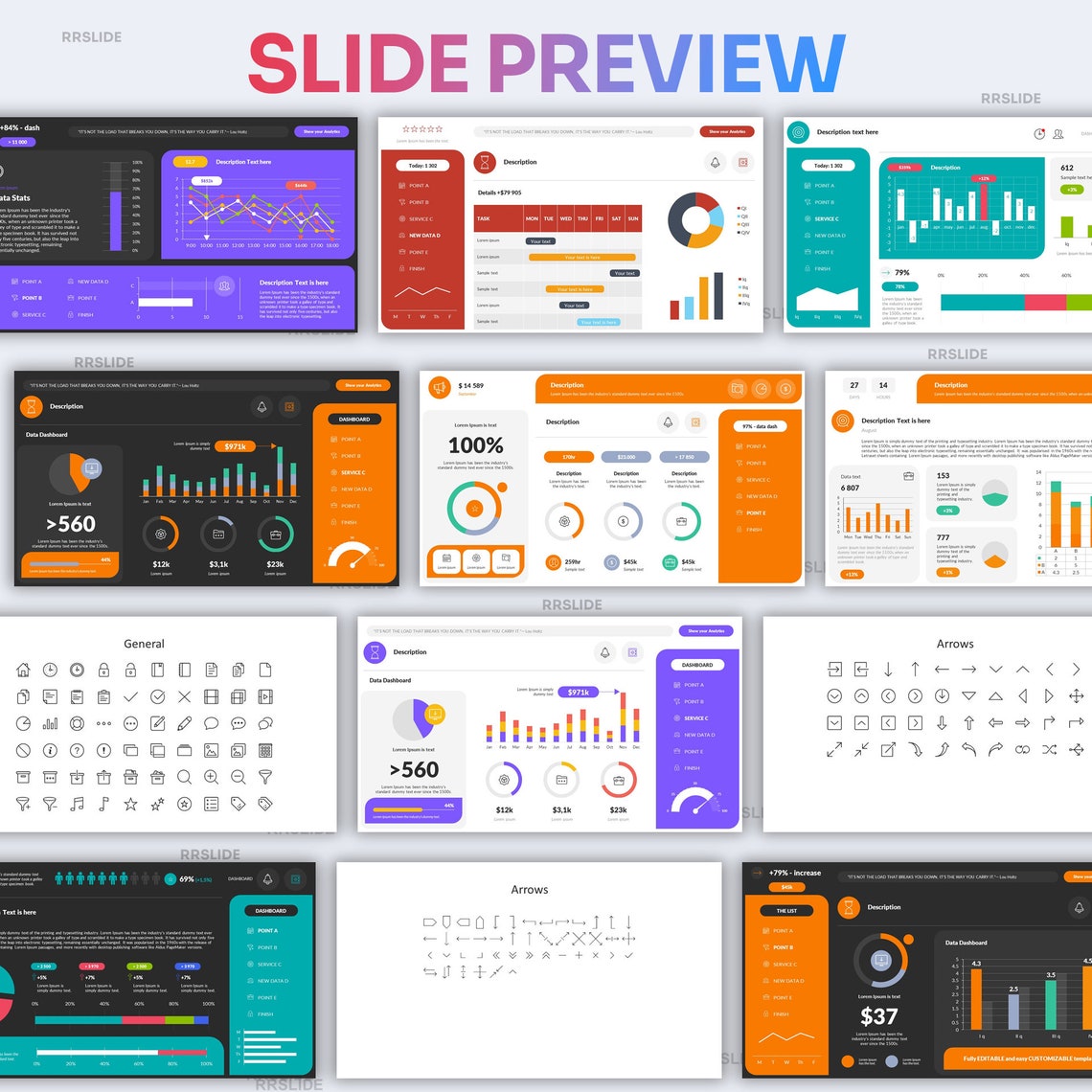 Dynamic Data Infographic Powerpoint Template | Best Powerpoint Template ...