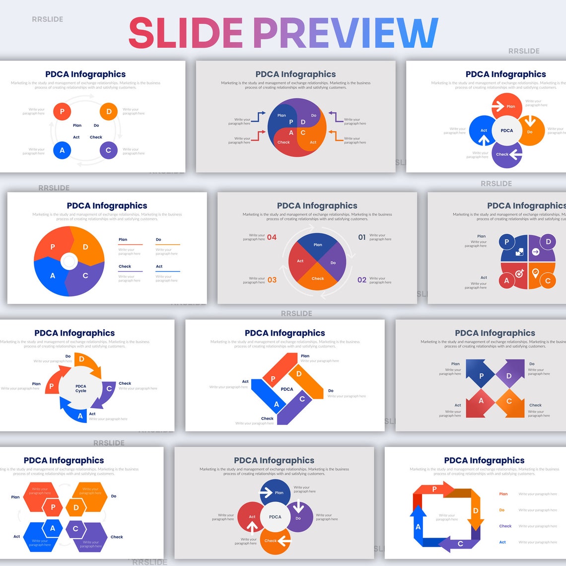 PDCA Cycle Infographic Powerpoint Template | Best Powerpoint Template ...