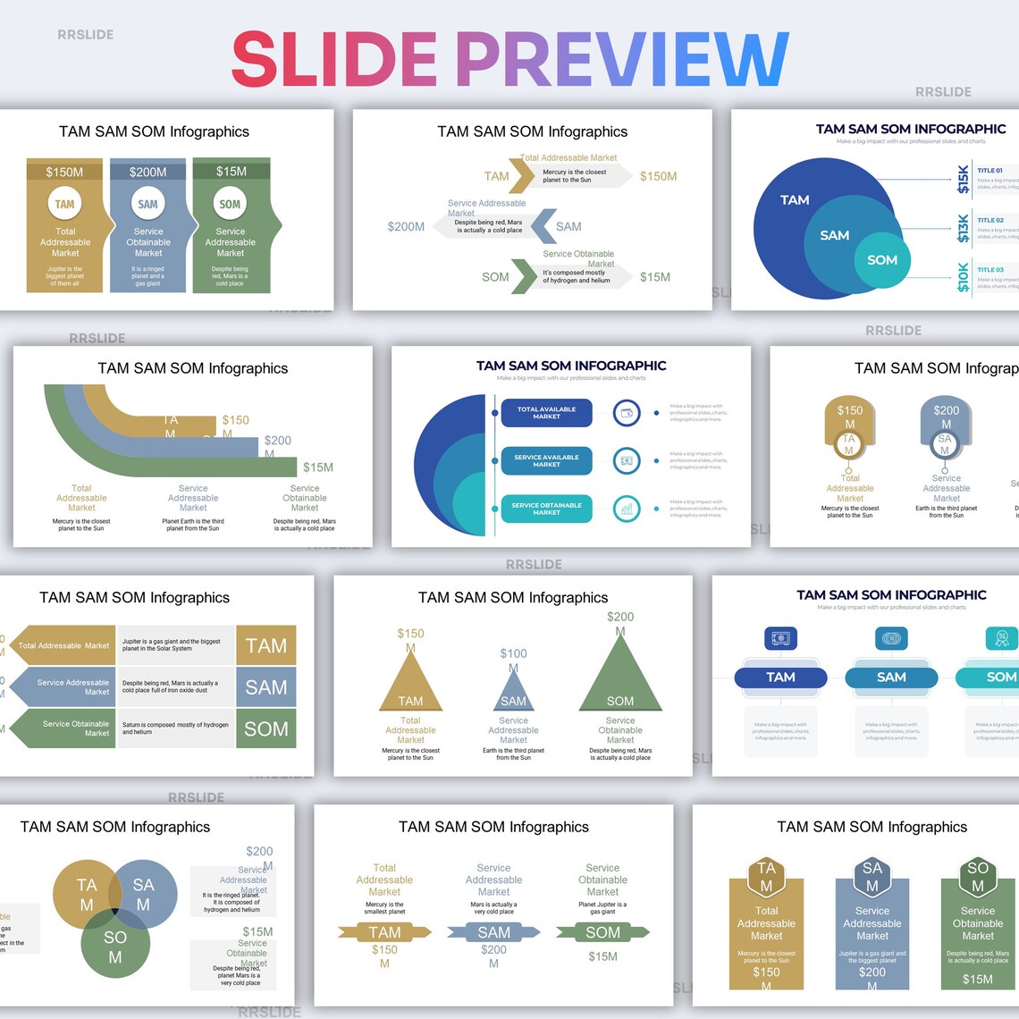 Tam Sam Som Infographic Powerpoint Template | Best Powerpoint Template ...