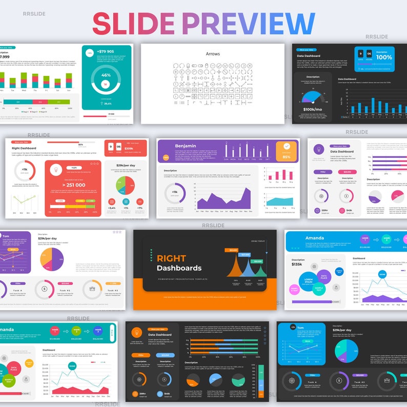Data Charts Infographic Powerpoint Template | Best Powerpoint Template ...