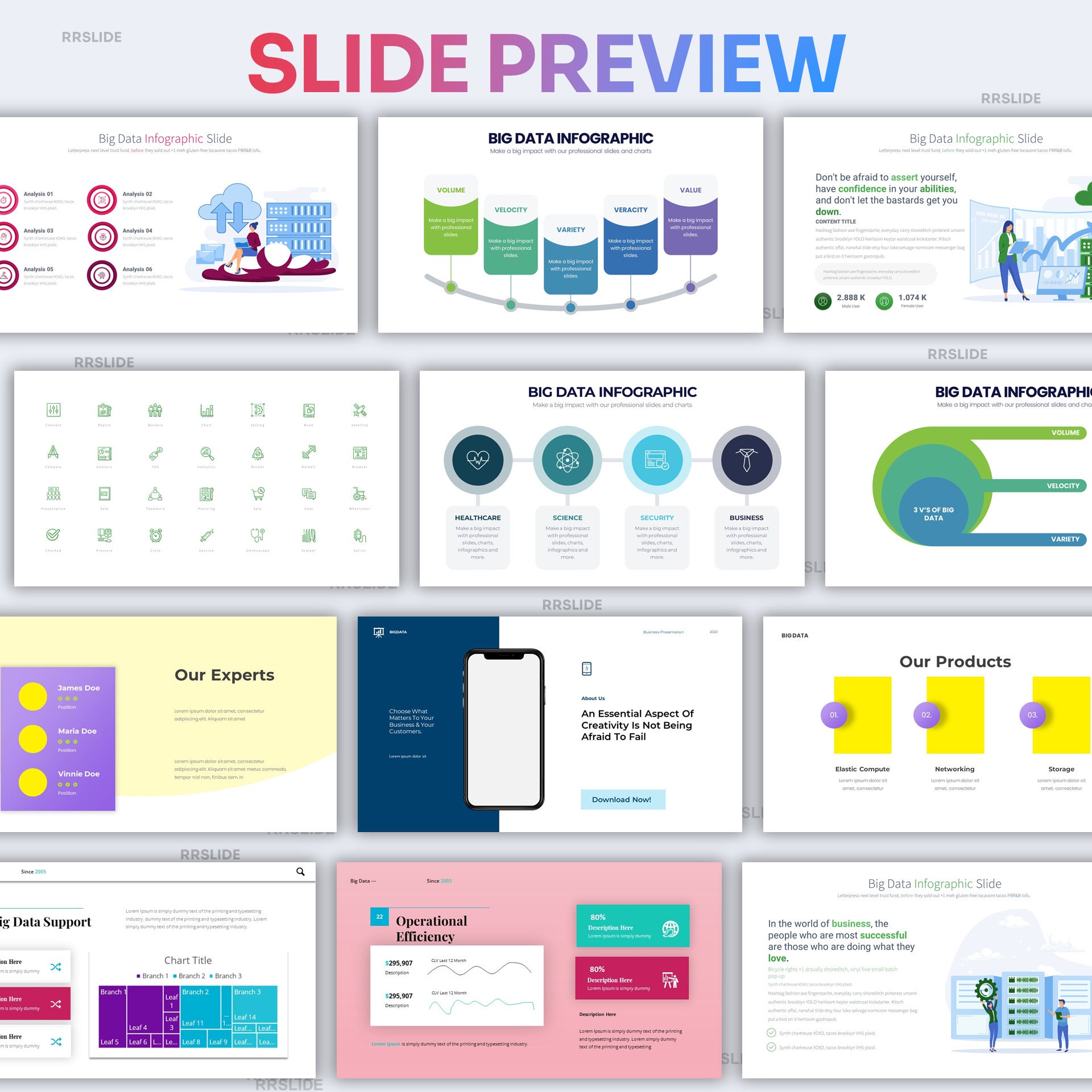 Big Data Slides Infographic Powerpoint Template | Best Powerpoint Template, Easy to Edit ...