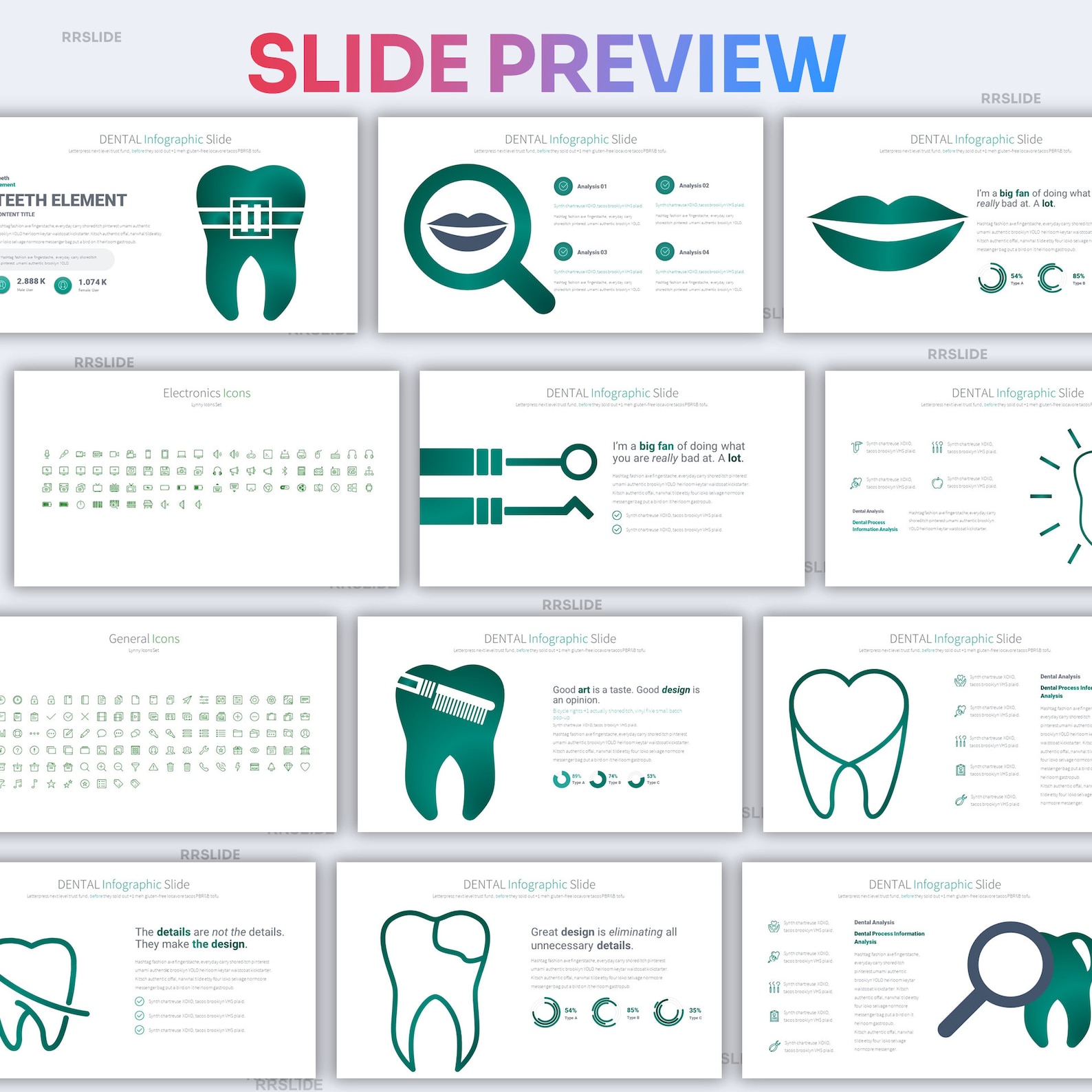 Dental Infographic Powerpoint Template Best Powerpoint Template, Easy ...