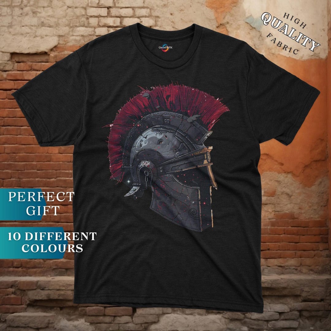 Gladiator T-shirt, Sparta Helmet Shirt, Gladiator Gift, Ancient Roman ...