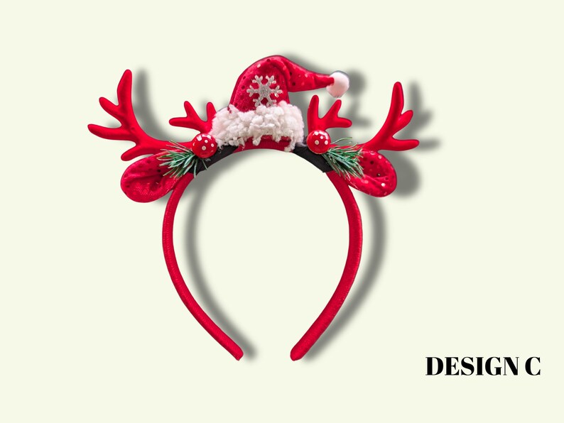 Christmas Reindeer Antler Headband – Holiday Costume Accessory - Etsy