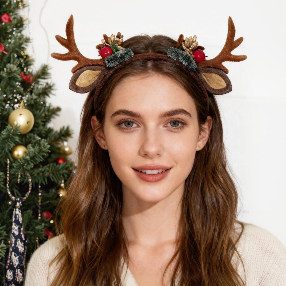 Christmas Reindeer Antler Headband – Holiday Costume Accessory - Etsy