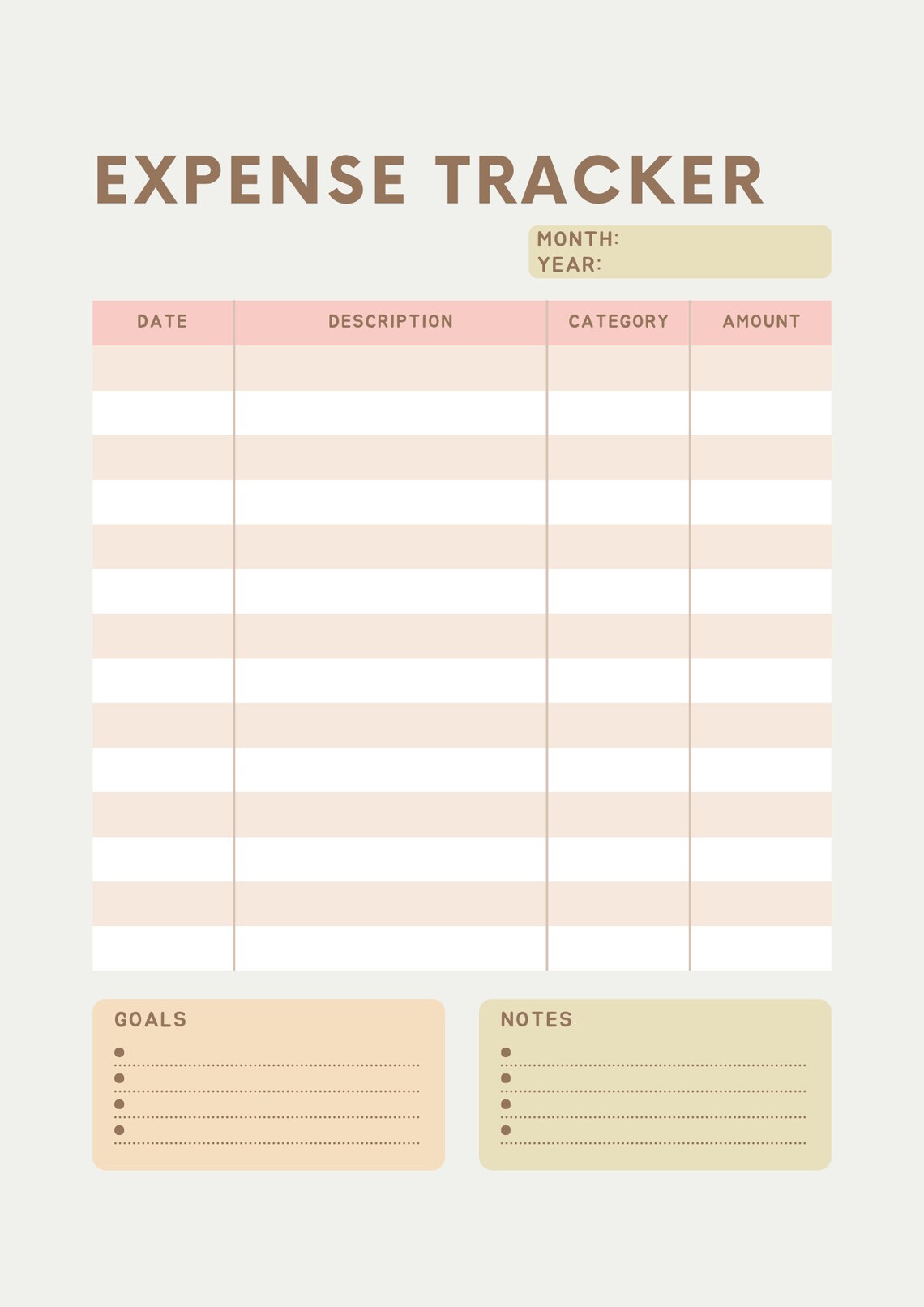 Expense Log, Budget Book, Personal Finance, Spending Tracker Printable ...