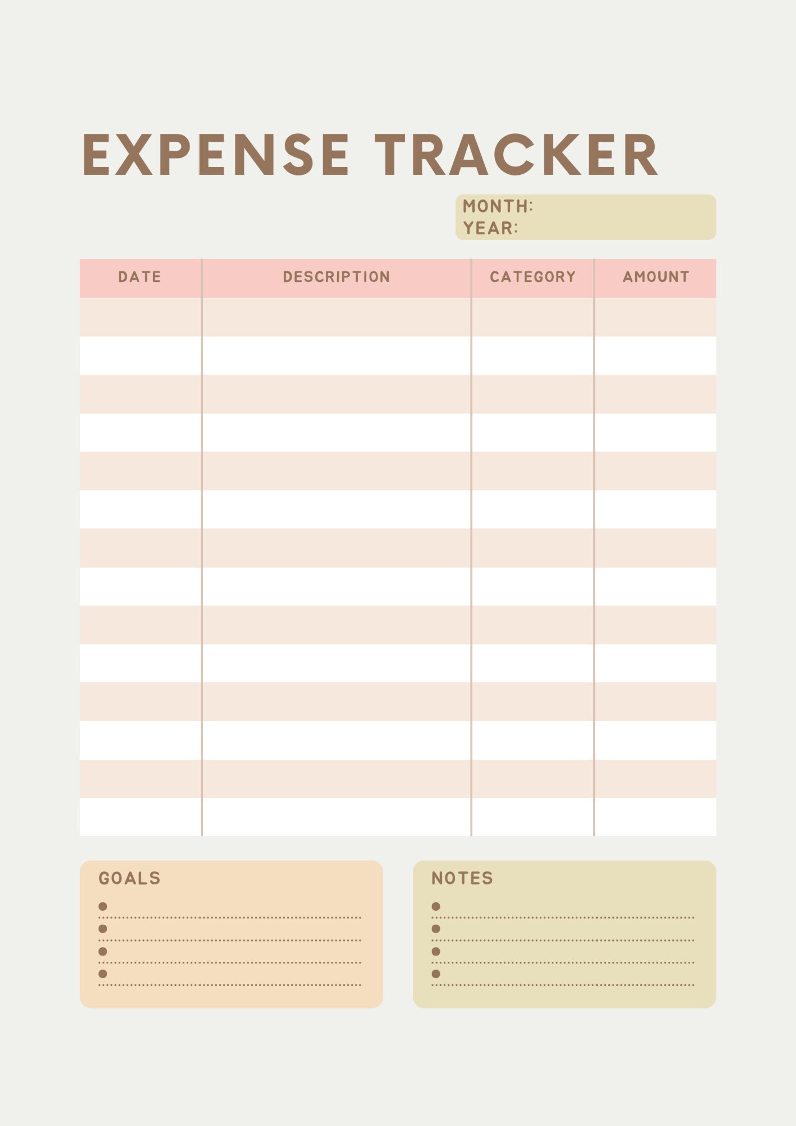 Expense Log, Budget Book, Personal Finance, Spending Tracker Printable ...