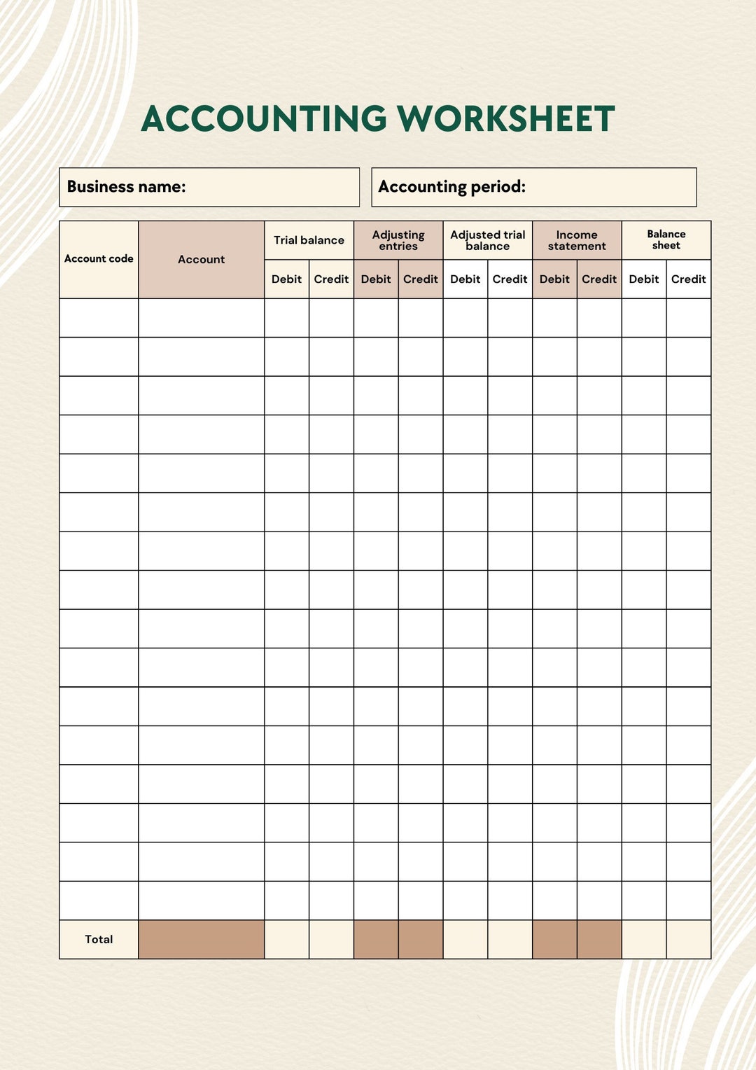 Budgeting Planner Bundle, Printable Accounting Worksheet, Editable ...