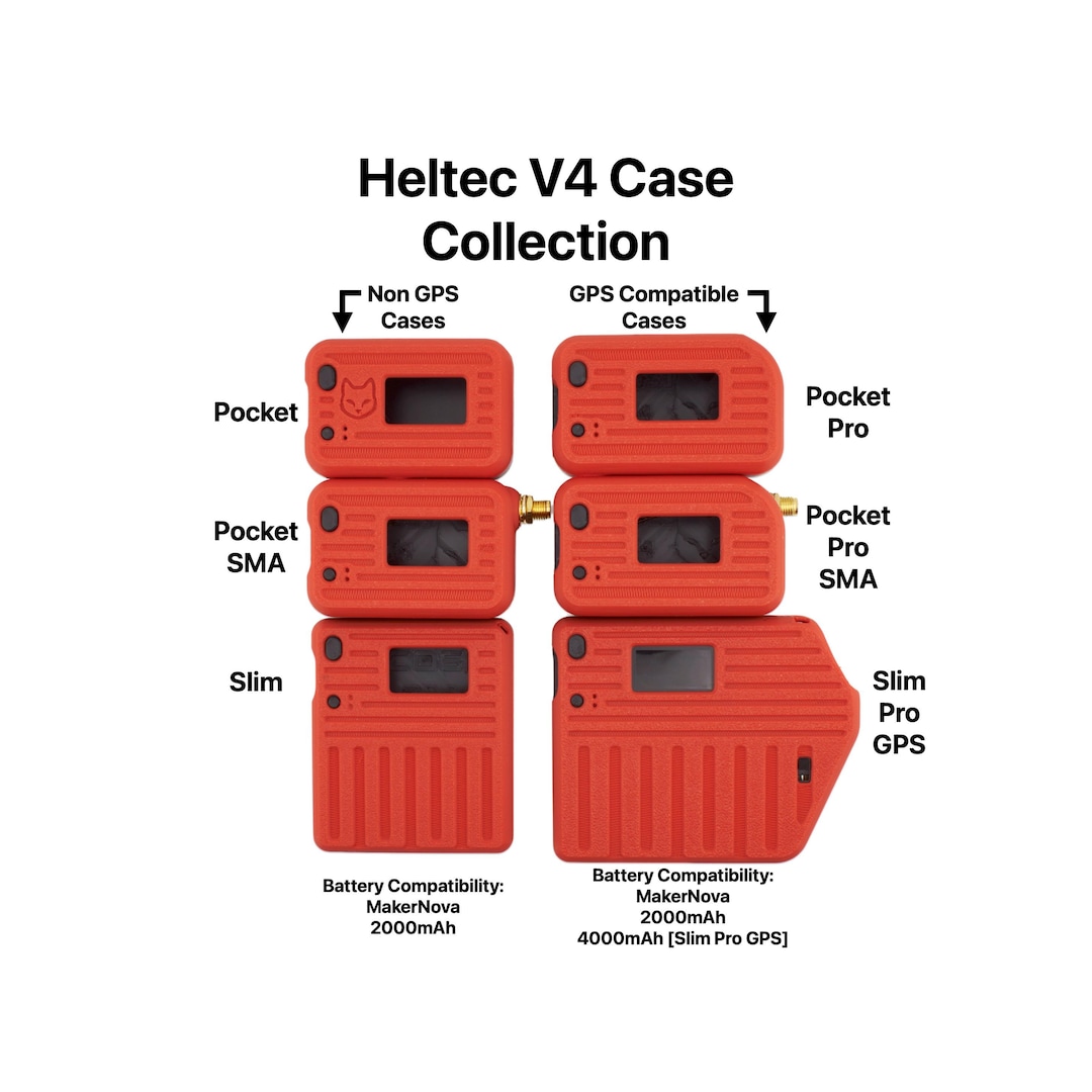 Heltec V4 Case Collection – Pocket, SMA & Pro Styles for Running ...