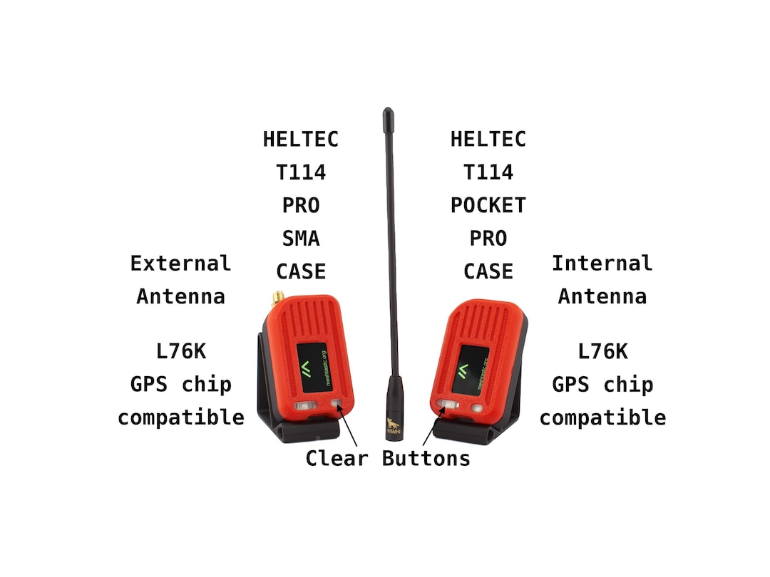 Heltec T114 V2.0 & V1.0 Pro SMA Case for Running Meshtastic by Alley ...