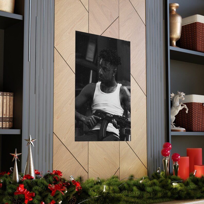 21 Savage 21 Savage Poster Slaughter Gang 21 Savage Merchandise Rapper ...