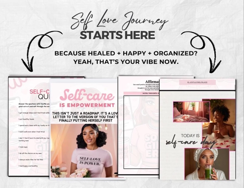 Self-love Roadmap Journal: Mental Health & Mindfulness (digital Planner ...