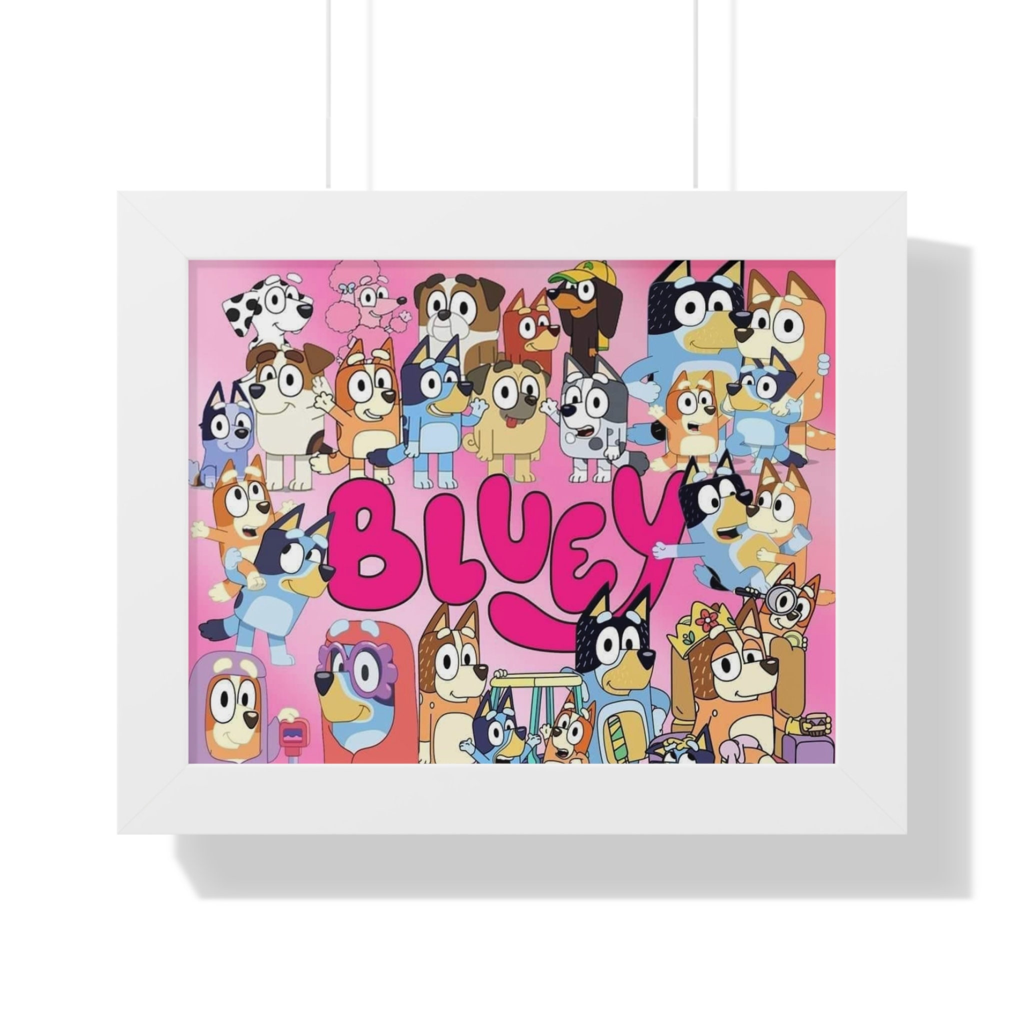 Bluey Framed Horizontal Poster - Etsy