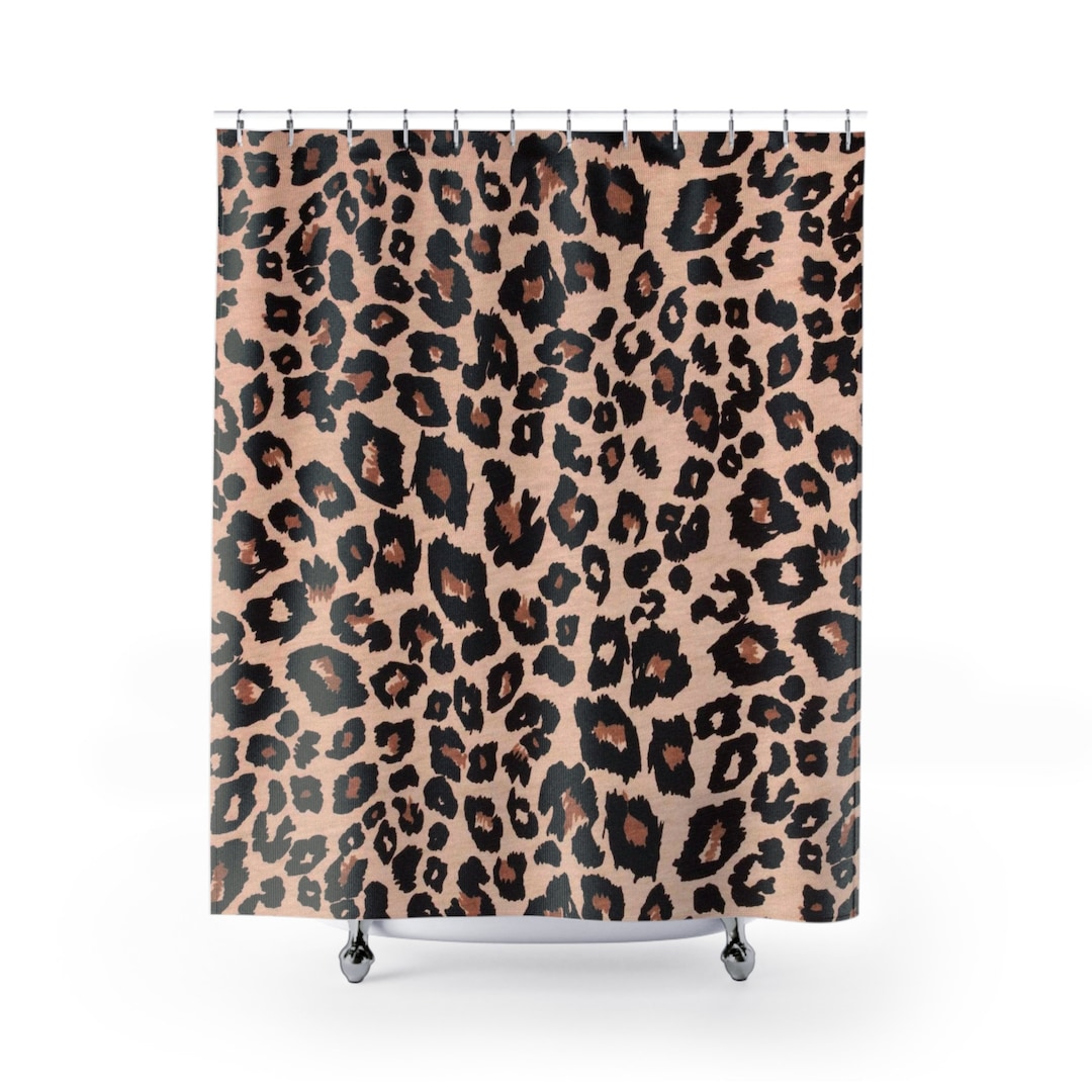 Leopard Print Shower Curtains - Etsy