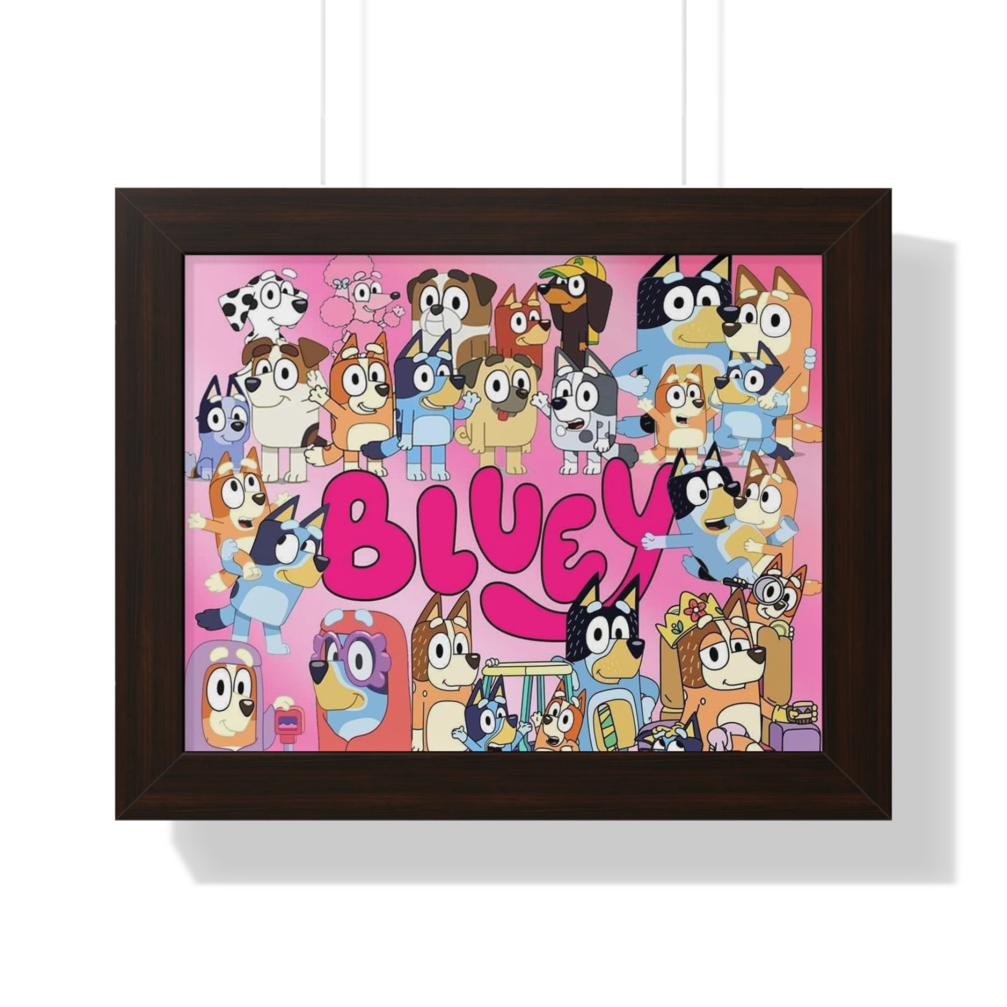 Bluey Framed Horizontal Poster - Etsy