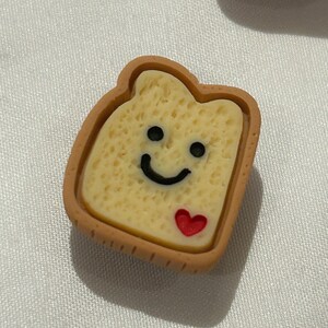 Breakfast/food Resin Croc Charm Jibbitz Single Piece toast/eggs ...